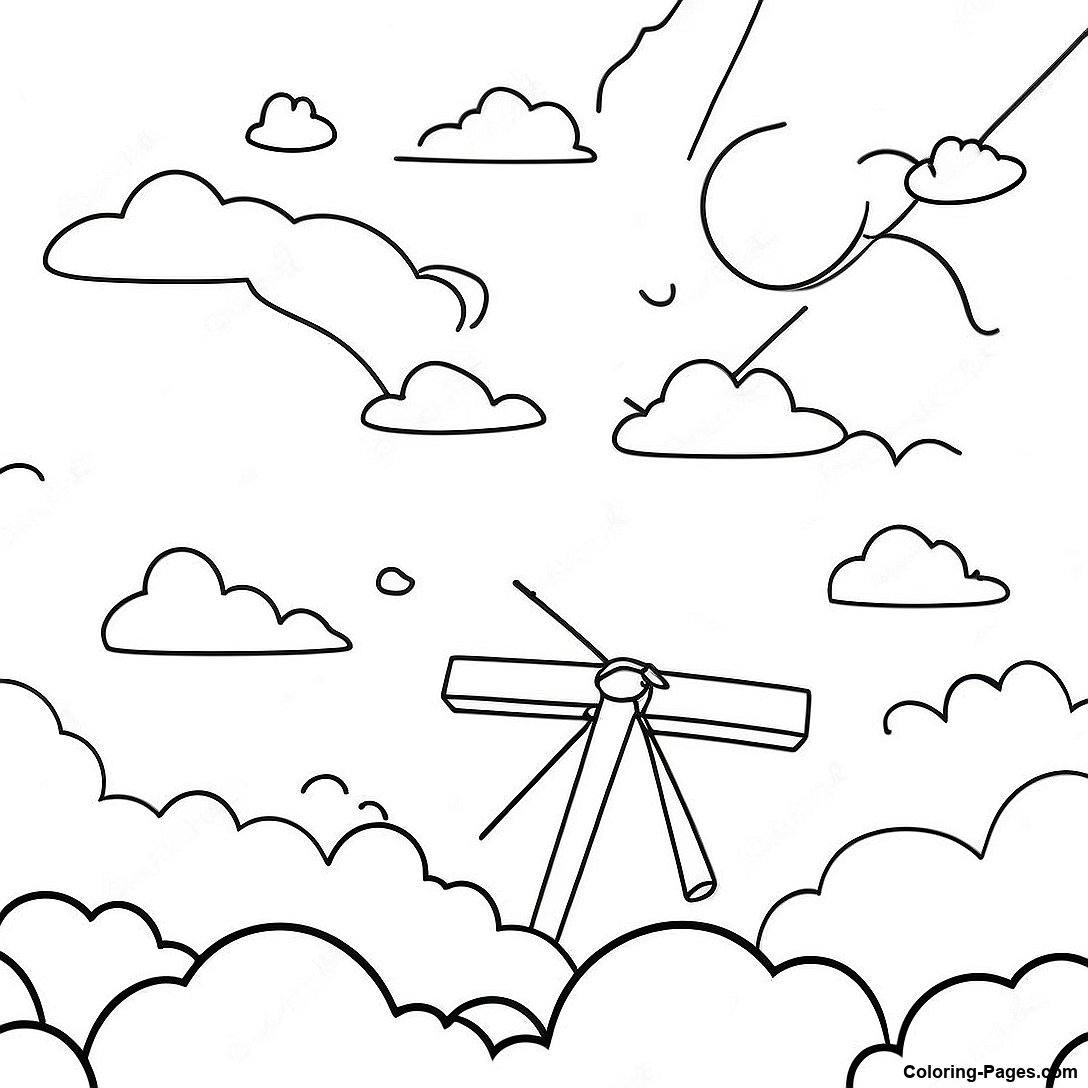 Sky Coloring Coloring Pages