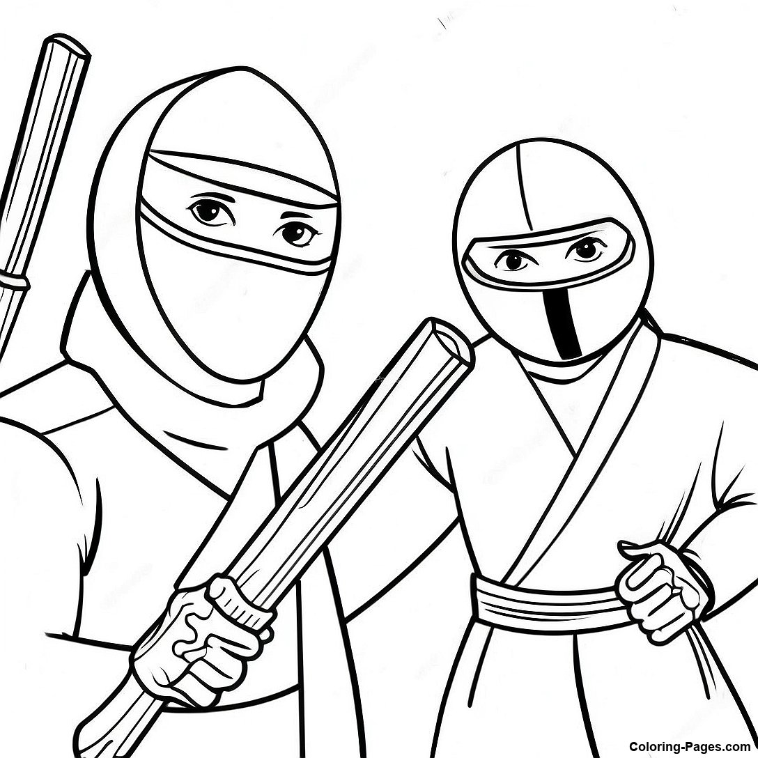 Spy Ninjas Coloring Page | Coloring-Pages.com