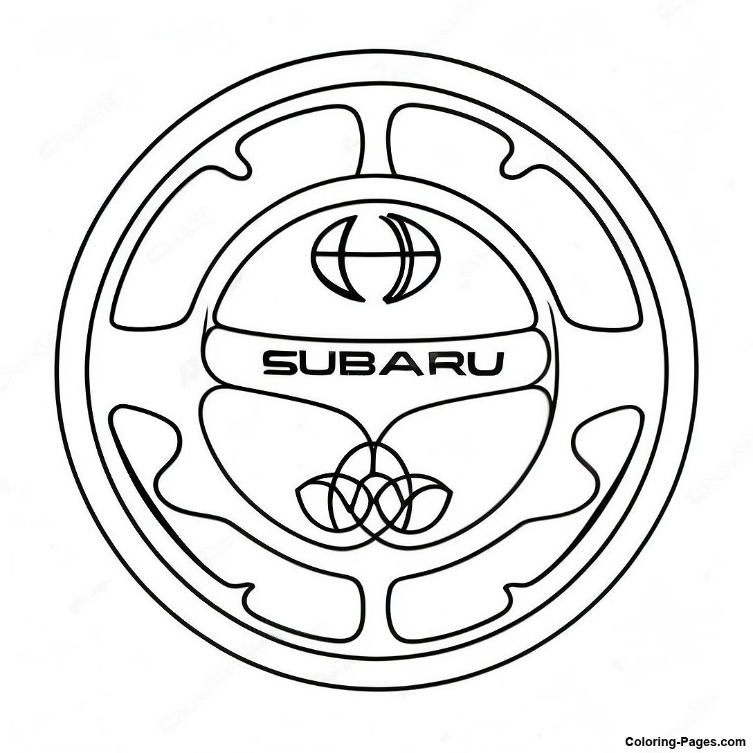 Subaru Logo Coloring Page | Coloring-Pages.com