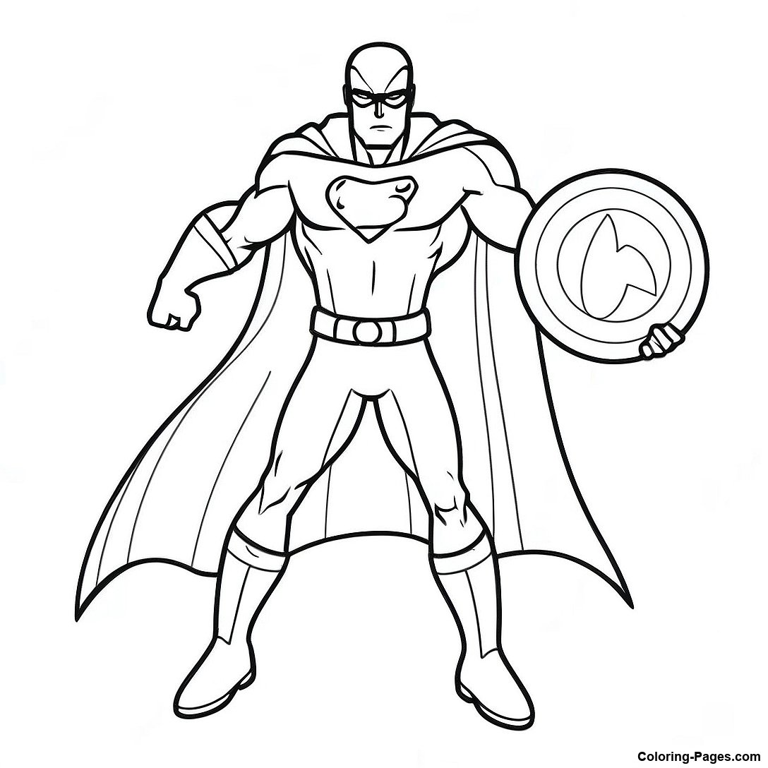 Super Hero Coloring Page | Coloring-Pages.com