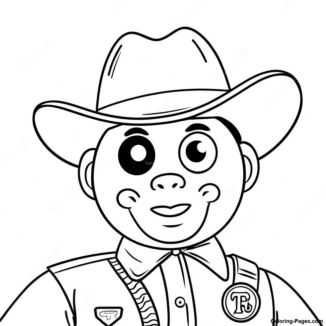 Texas Rangers Mascot Coloring Page | Coloring-Pages.com