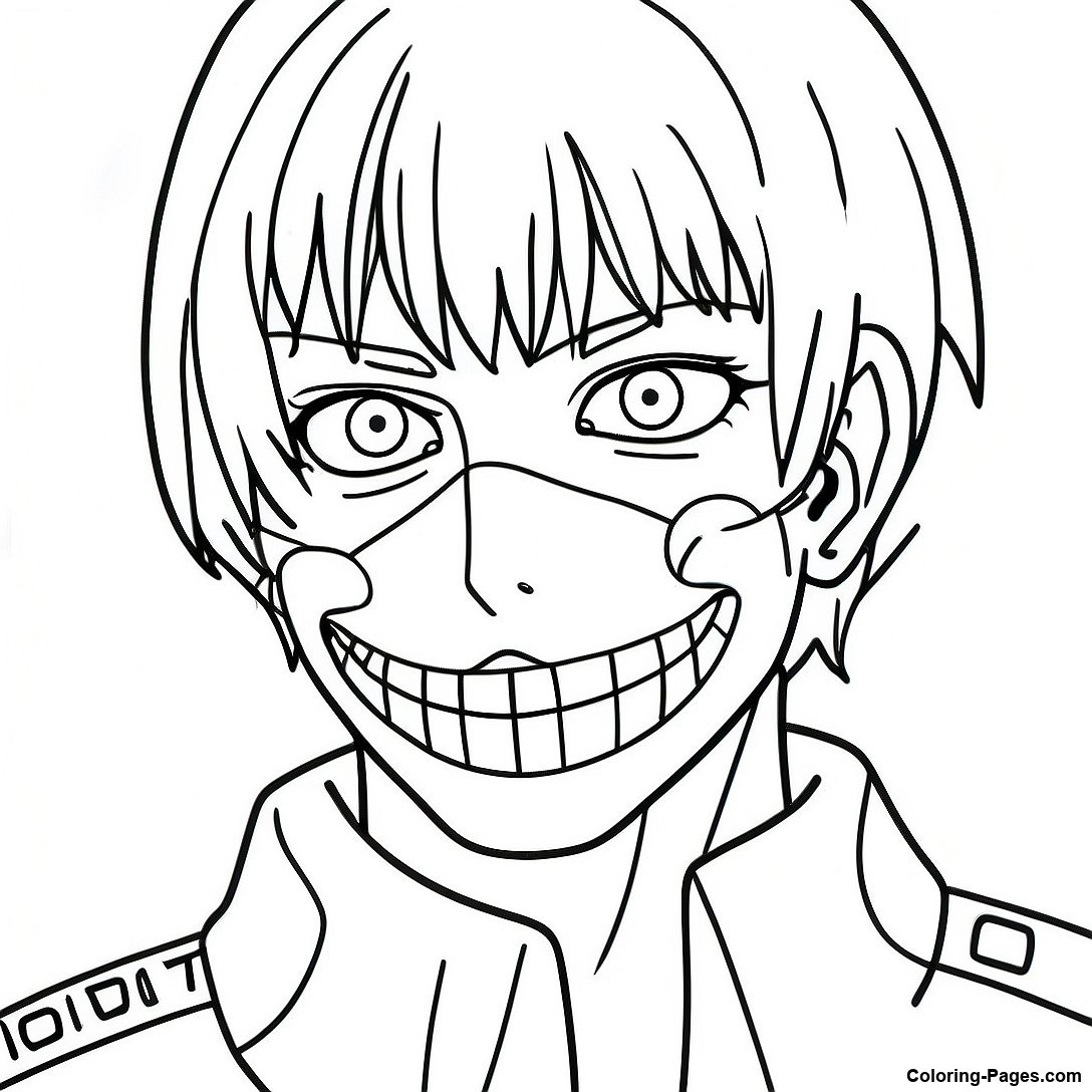 Tokyo Ghoul Coloring Page | Coloring-Pages.com