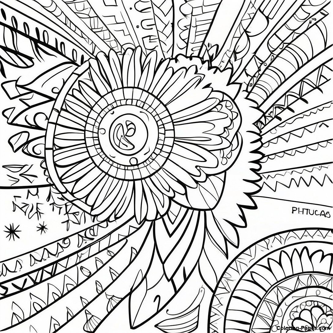 Traditional Native American Patterns Coloring Page | Coloring-Pages.com