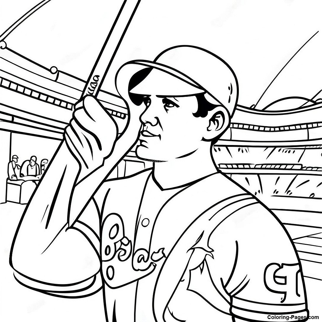 Vintage Atlanta Braves Coloring Page | Coloring-Pages.com