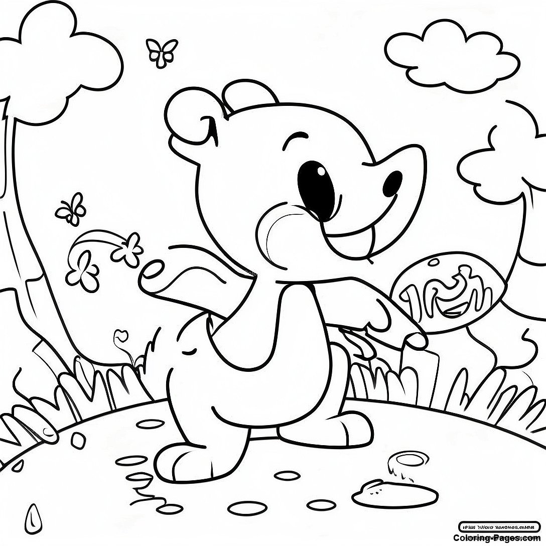 Willy's Wonderland Action Scene Coloring Page | Coloring-Pages.com