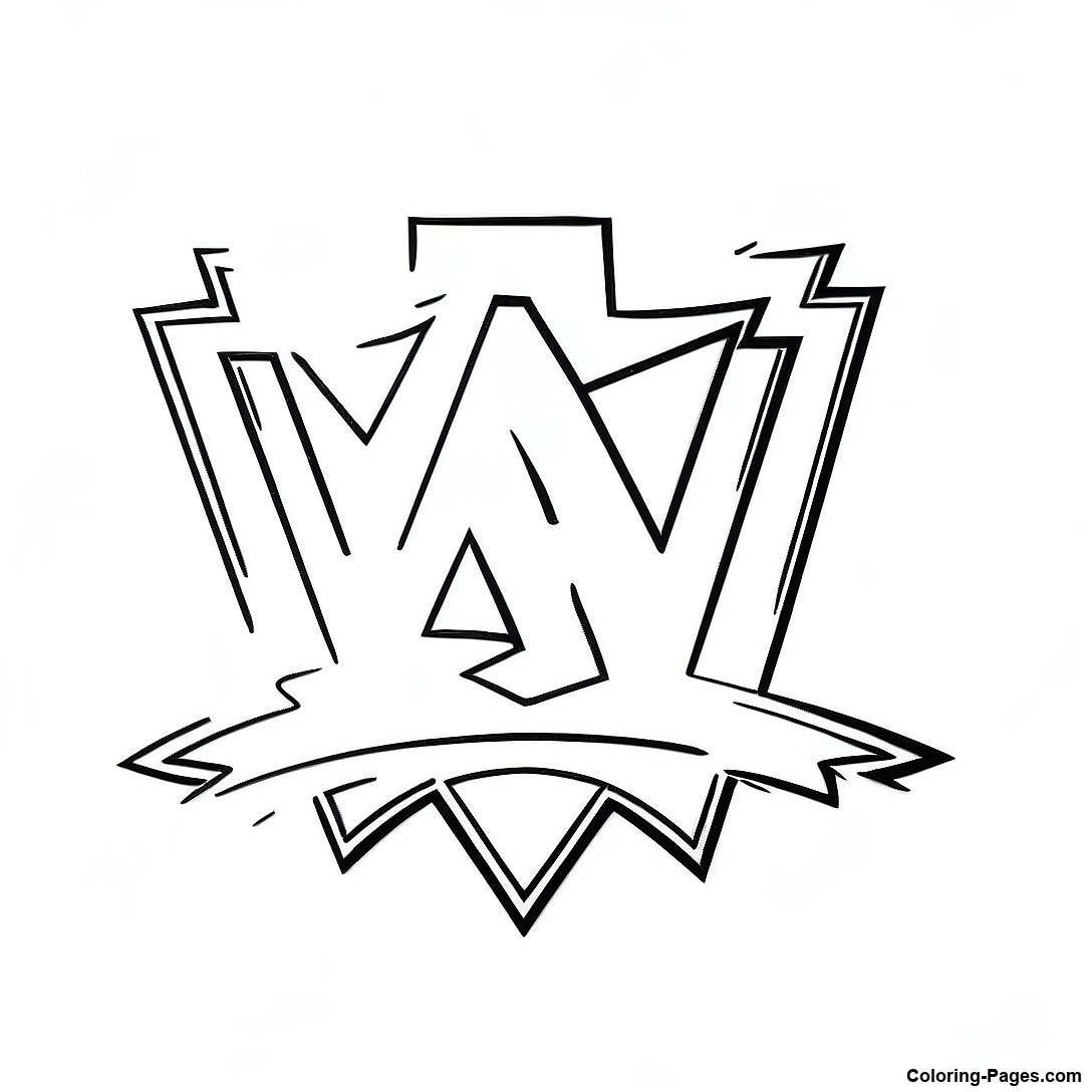 Wwe Logo Coloring Page | Coloring-Pages.com