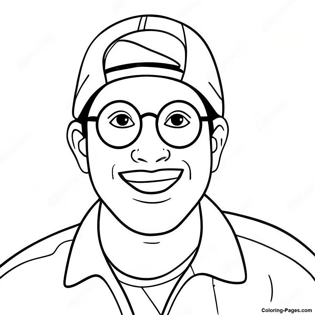 Youtuber Coloring Page | Coloring-Pages.com