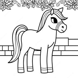 Majestic Minecraft Horse Coloring Page | Coloring-Pages.com