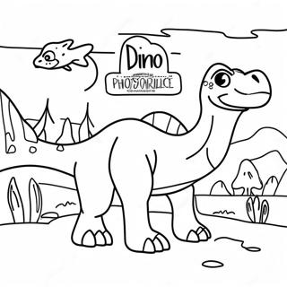 Dino Ranch Adventure Coloring Page | Coloring-Pages.com