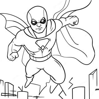 Fearless Superhero Coloring Page | Coloring-Pages.com
