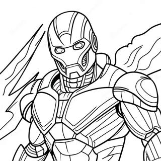 Ultron In Battle Armor Coloring Page | Coloring-Pages.com