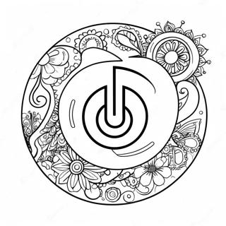 Colorful Tiktok Logo Coloring Page | Coloring-Pages.com