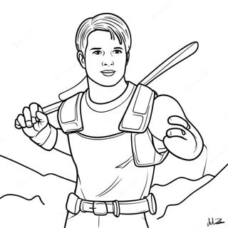 Josh Allen In Action Coloring Page | Coloring-Pages.com
